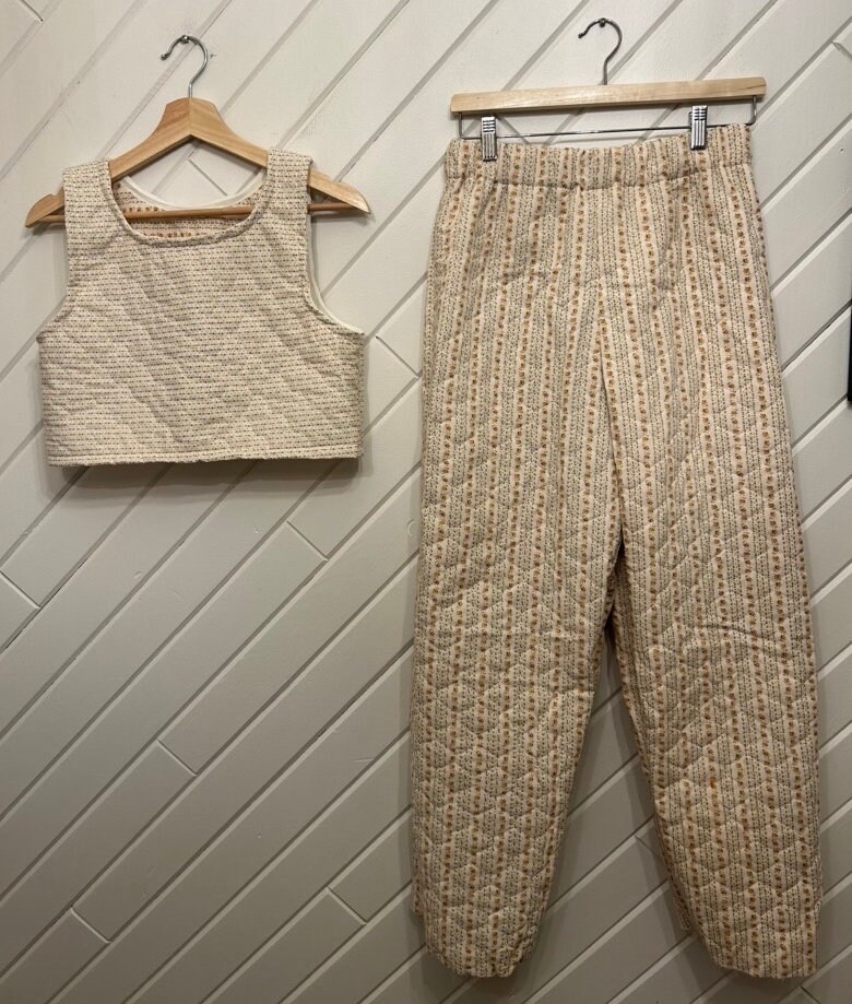 Floral Quilt Pants and Top Matching Set - Etsy