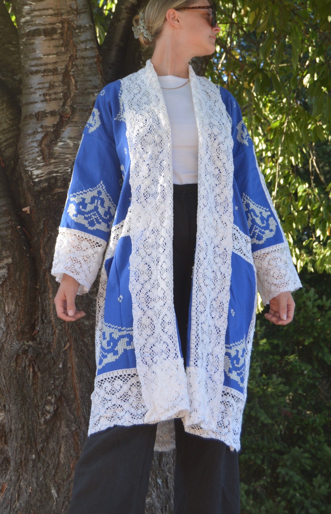 Handmade Lace and Embroidery Up-cycled Duster - Etsy