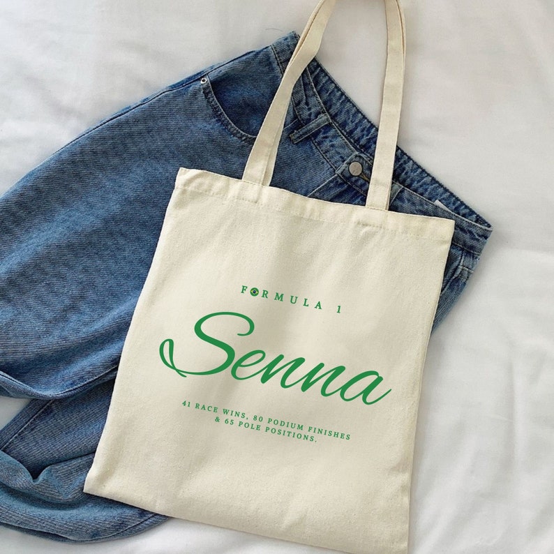 Ayrton Senna Formula 1 Tote Bag / Senna / Ayrton Senna / - Etsy