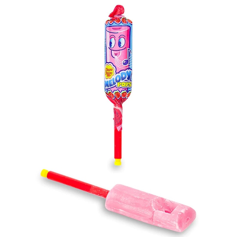 2 X Chupa Chups Melody Pops Whistle Lollipop Strawberry Flavor Candy - Etsy
