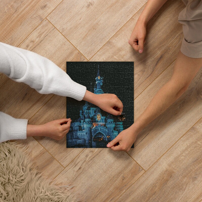 Disneyland Castle Jigsaw Puzzle, Sleeping Beauty Castle, Vegan Gift ...