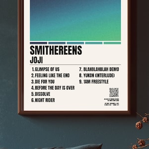 Smithereens Joji Album Cover, Joji Album Poster, Digital Music Poster, Joji 2022 Music ...
