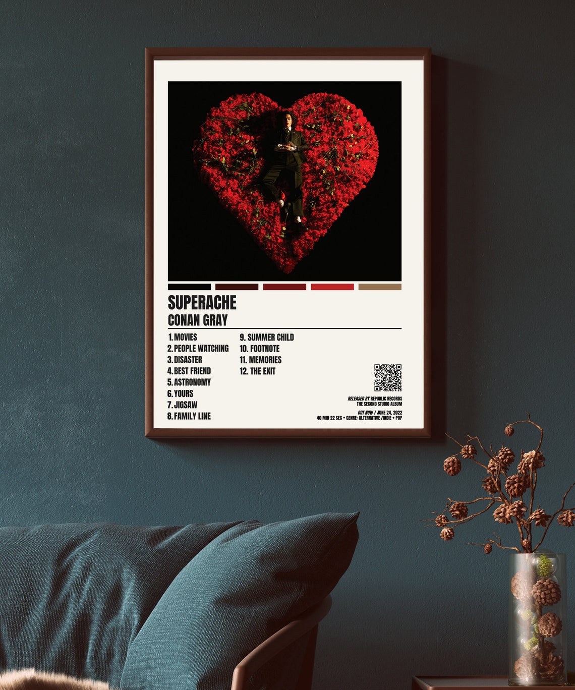 Conan Gray Superache Album Cover, Superache Album Poster, Conan Gray ...