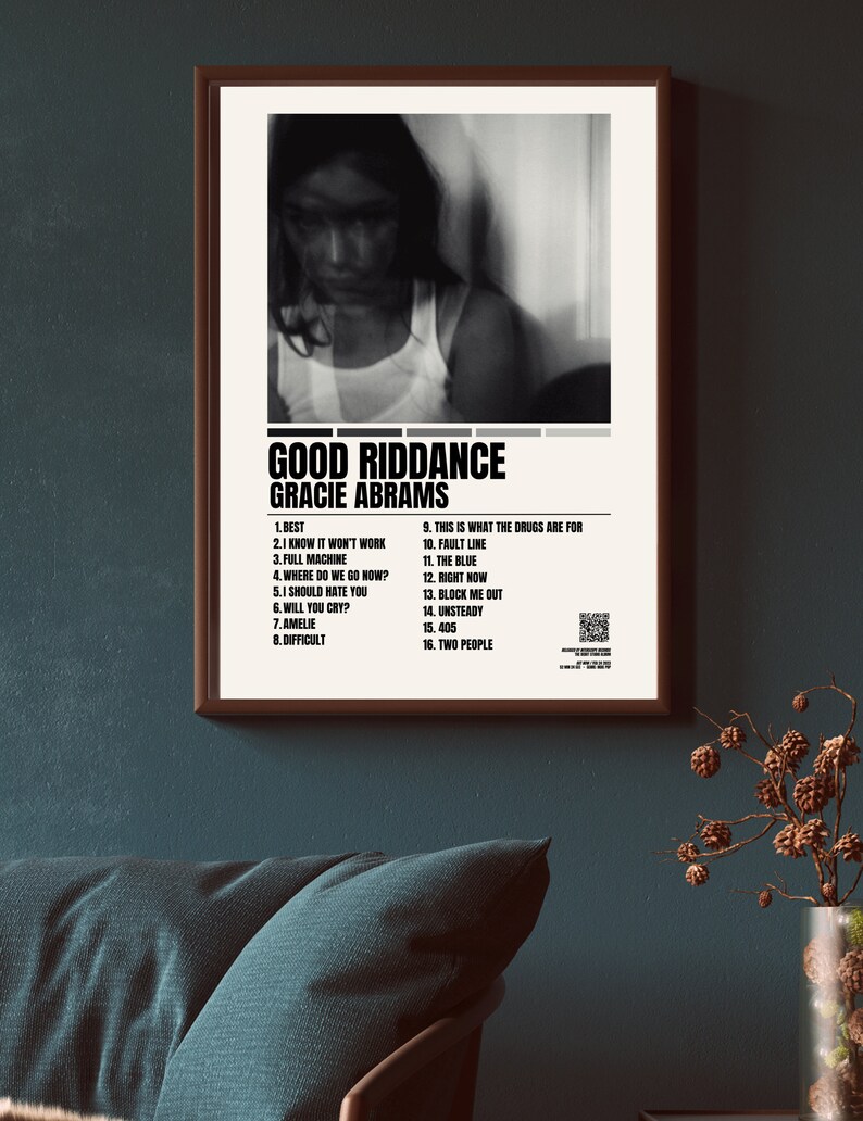 Gracie Abrams Good Riddance Album Poster, Good Riddance, Gracie Abrams ...