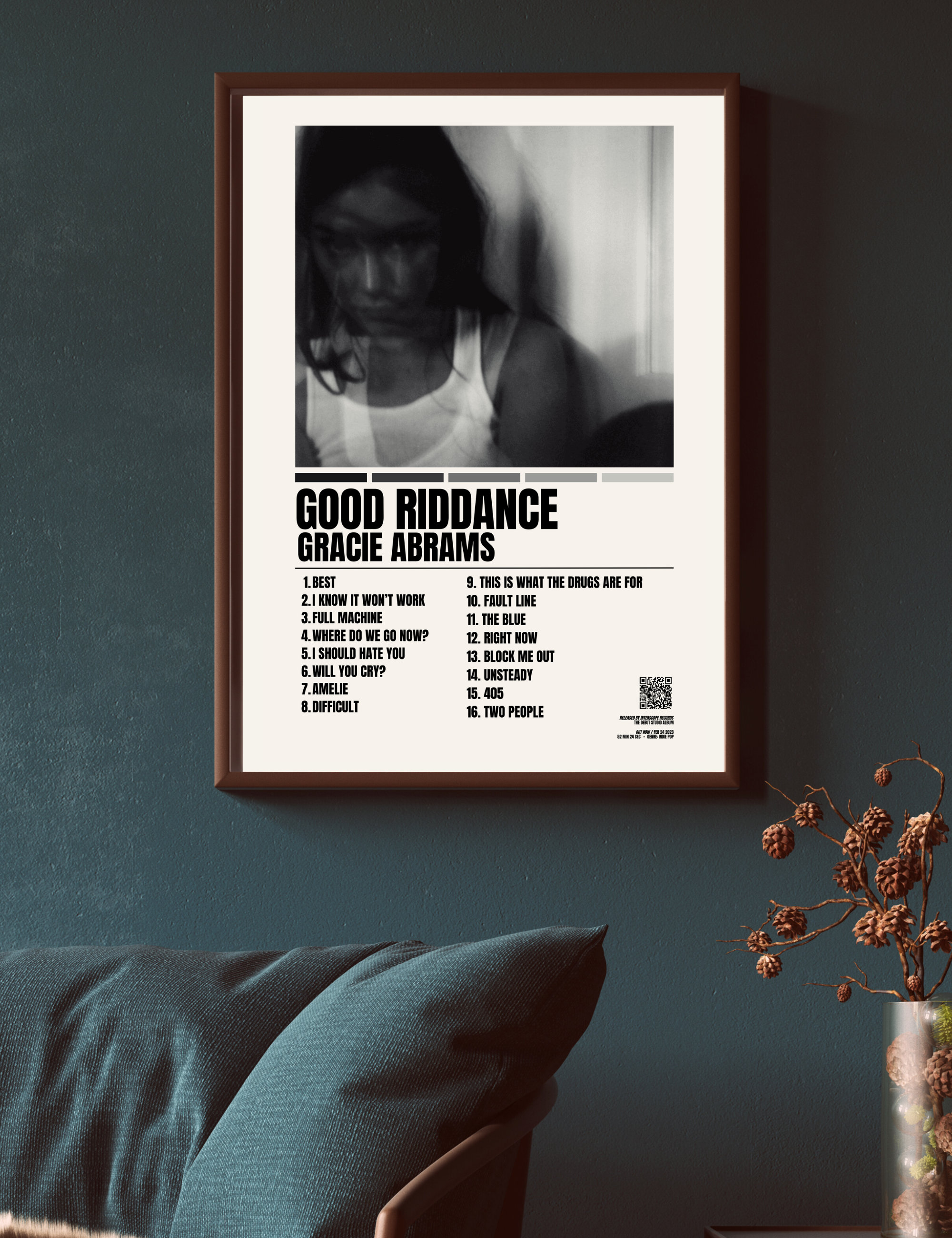 Gracie Abrams Good Riddance Album Poster, Good Riddance, Gracie Abrams ...