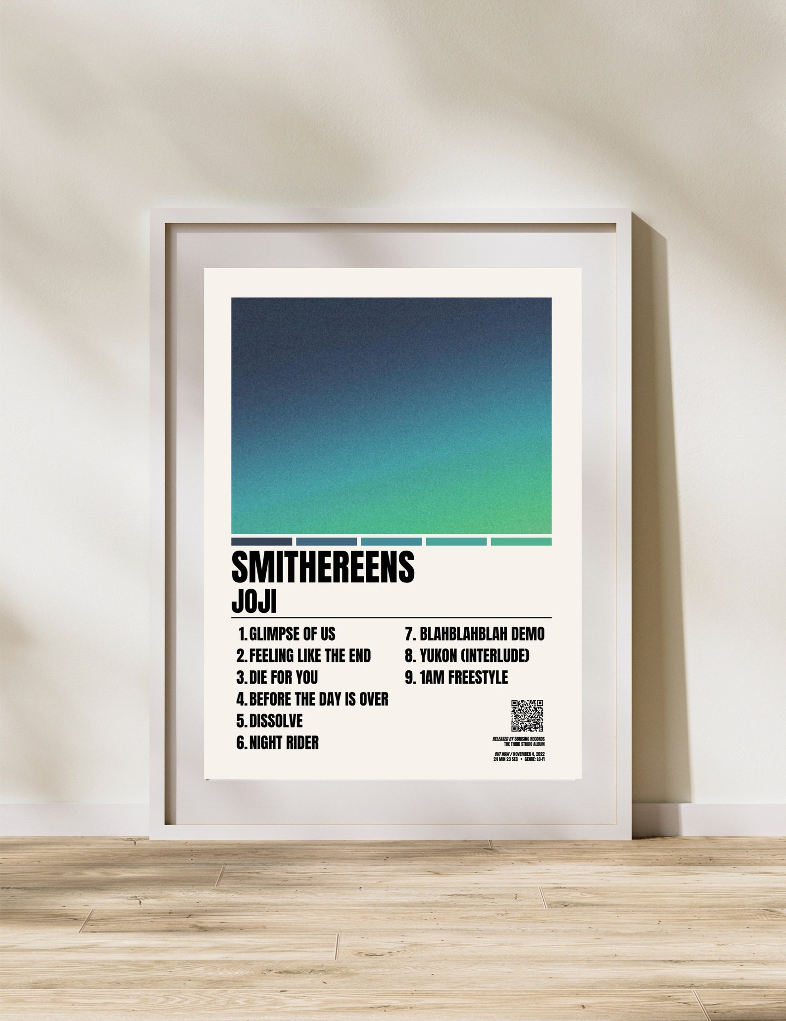 Smithereens Joji Album Cover, Joji Album Poster, Digital Music Poster ...