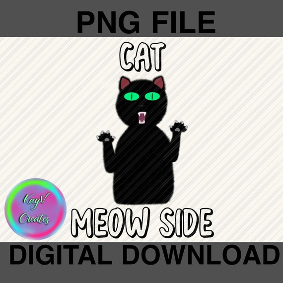 Cat Meowing Side