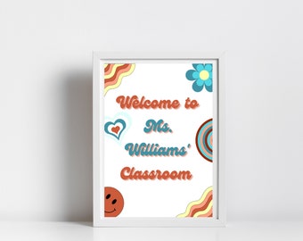 Groovy Classroom Door Sign - Etsy