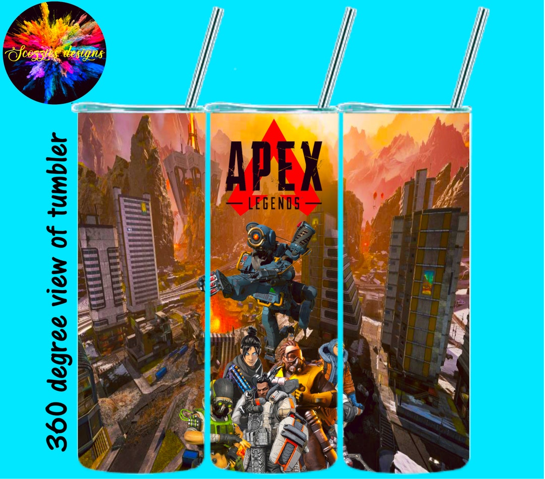 Apex Shooter Game Legends Tumbler Design Wrap 300dpi 19mb Png Resizable ...