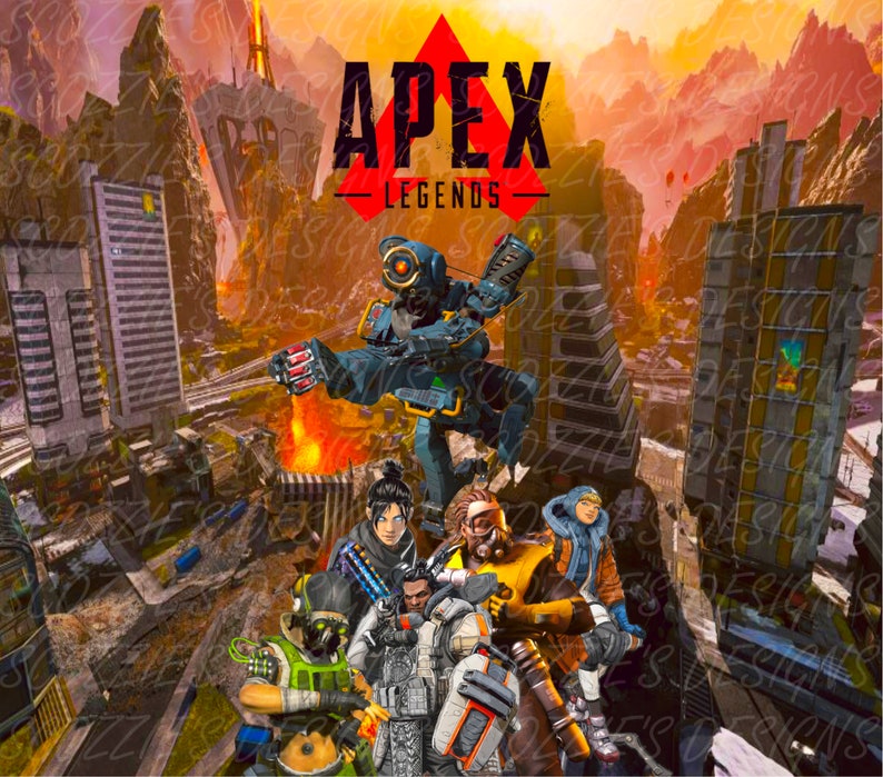 Apex Shooter Game Legends Tumbler Design Wrap 300dpi 19mb Png Resizable ...