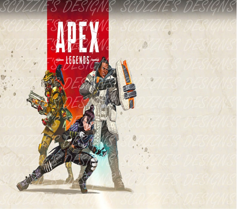 Apex Shooter Game Legends Tumbler Design Wrap 300dpi 19mb Png Resizable ...