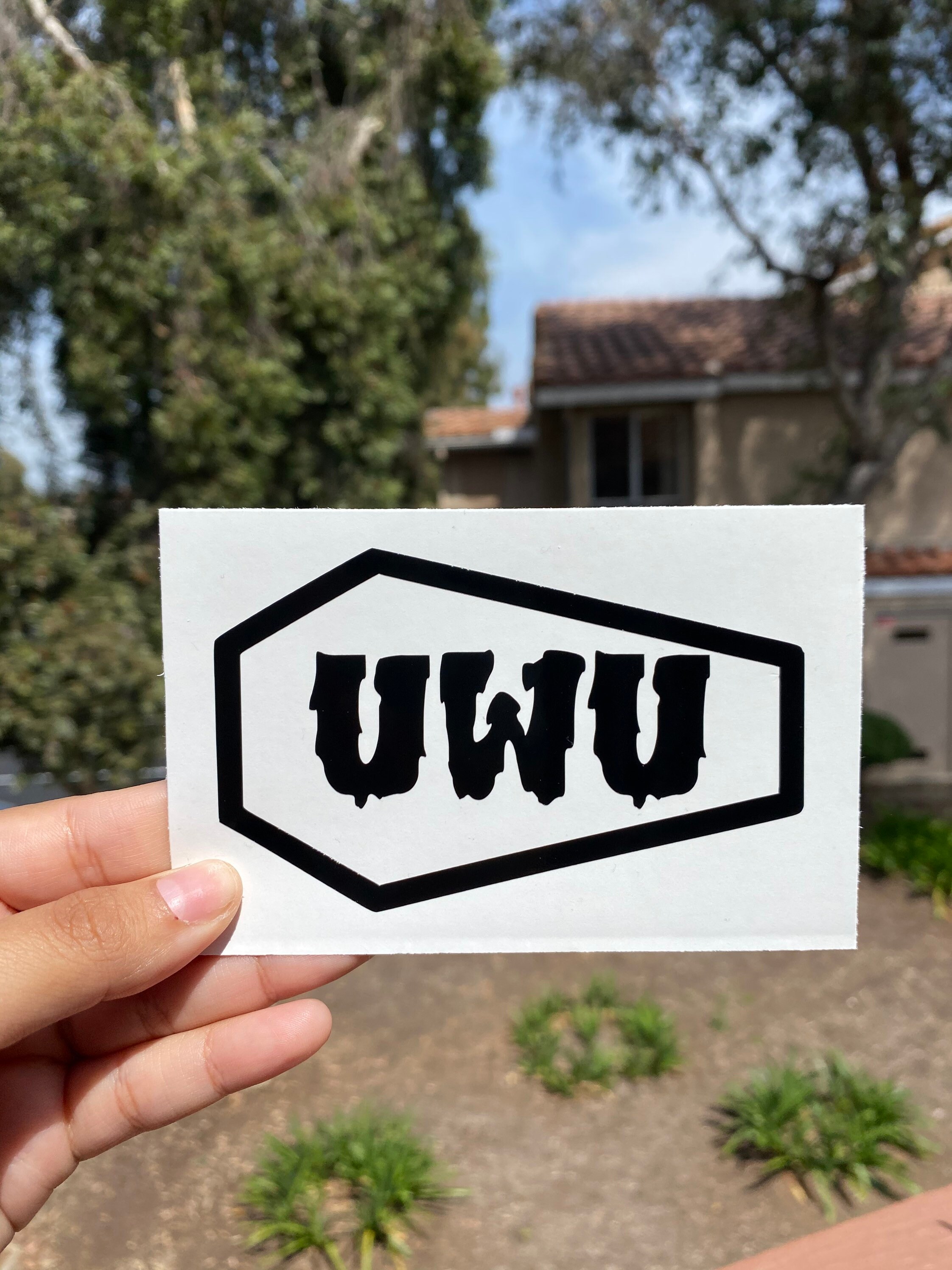 Uwu Coffin Vinyl Decal | Etsy