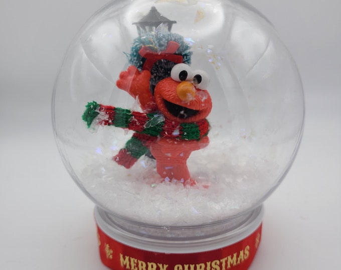 Sesame Street Elmo Light up Snow Globe Ornament - Etsy