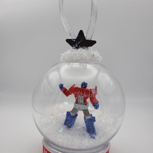 Transformers Optimus Prime Snow Globe Ornament - Etsy