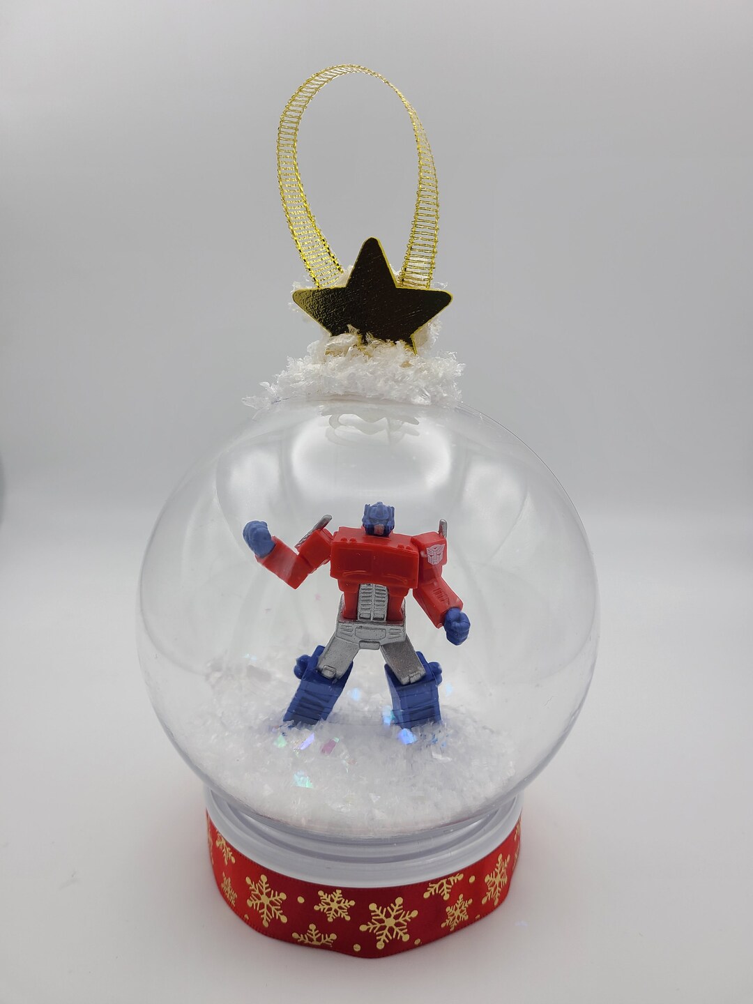 Transformers Optimus Prime Snow Globe Ornament - Etsy