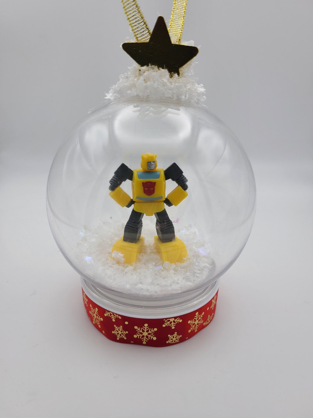 Transformers Bumblebee Snow Globe Ornament - Etsy