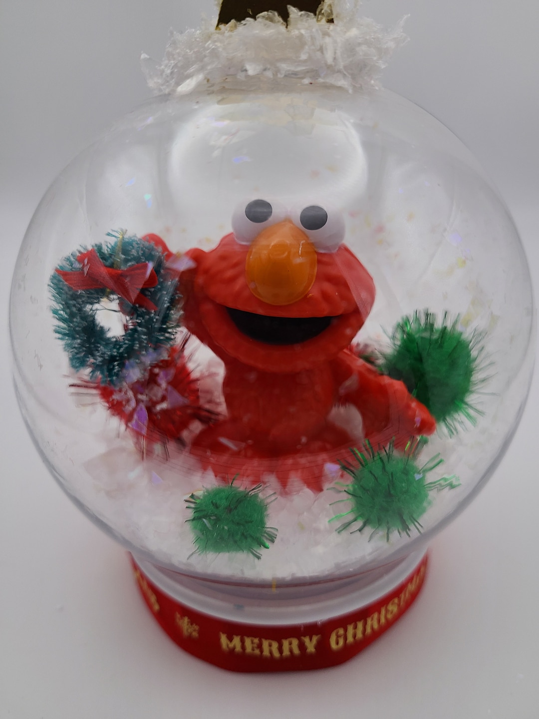 Sesame Street Elmo Snow Globe Ornament. - Etsy