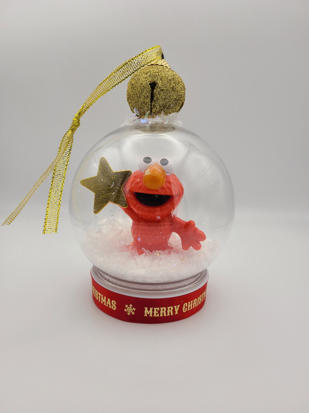 Sesame Street Elmo Snow Globe Ornament. - Etsy
