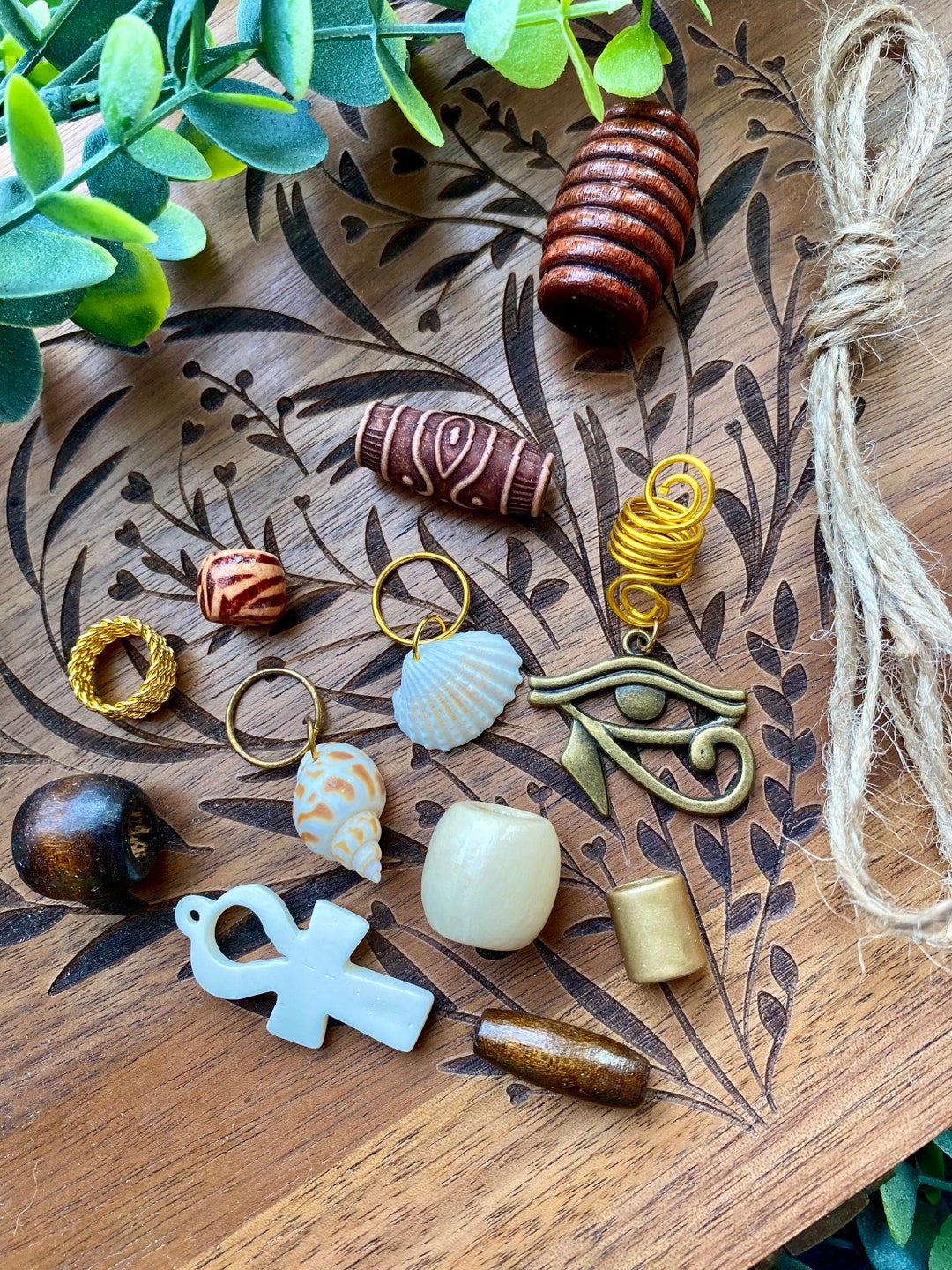 Dreadlock Bead Bundle Naturals Set - Etsy