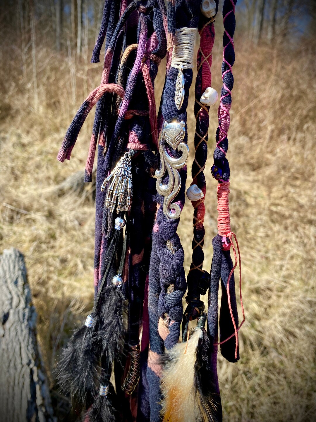 Handmade Hair Wrap Tie Dye Dreadlock Wrap - Etsy