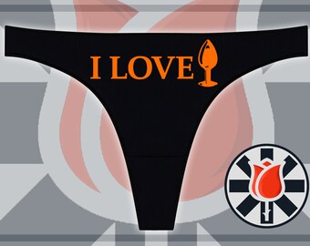 I Love Butt Plugs Thong - Etsy