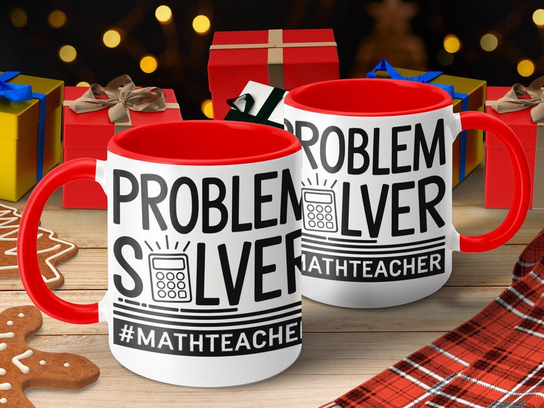 Funny Math Teacher Mug Problem Solver Mug Teacher Appreciation Gift ...