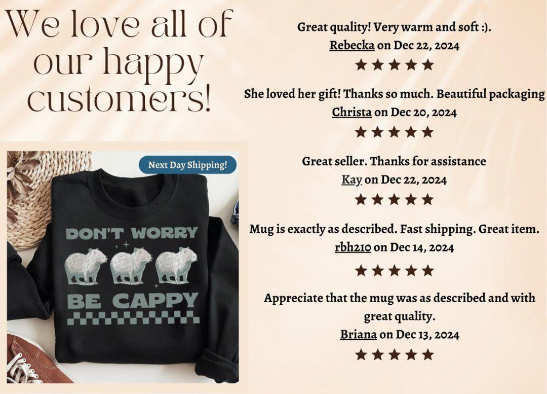 Don't Worry Be Cappy Funny T-shirt, Cute Animal Graphic Tee, Novelty ...