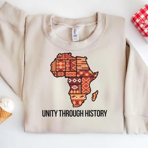 Funny Unity Through History Africa Map Design, T Shirt, Mug, Sweatshirt ...