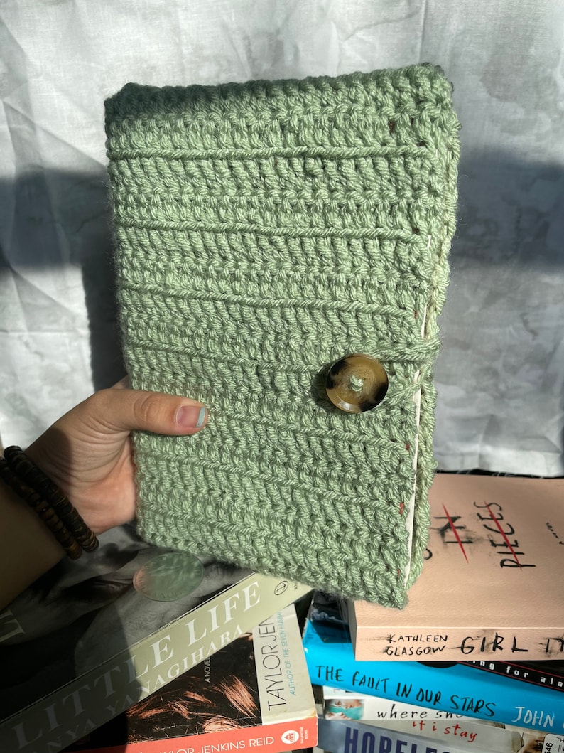 Crochet Book Cover Protective Book Sleeve Crochet Book - Etsy