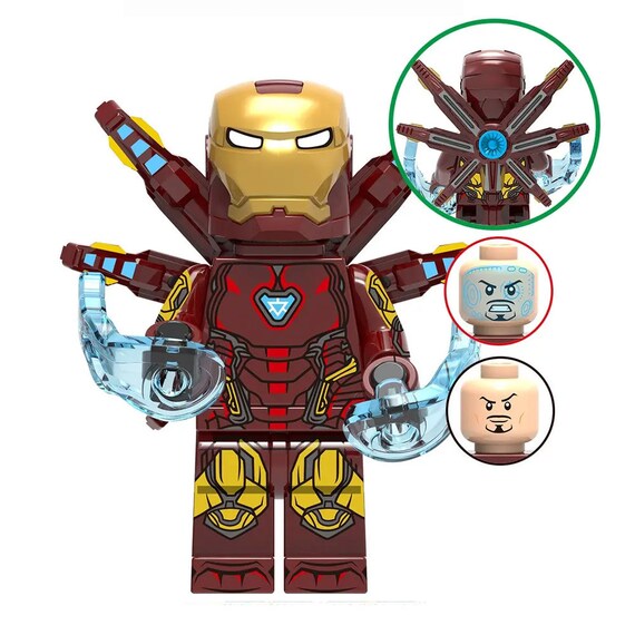 Custom Made Minifigure Super Hero Movie Figure Iron Man - Etsy
