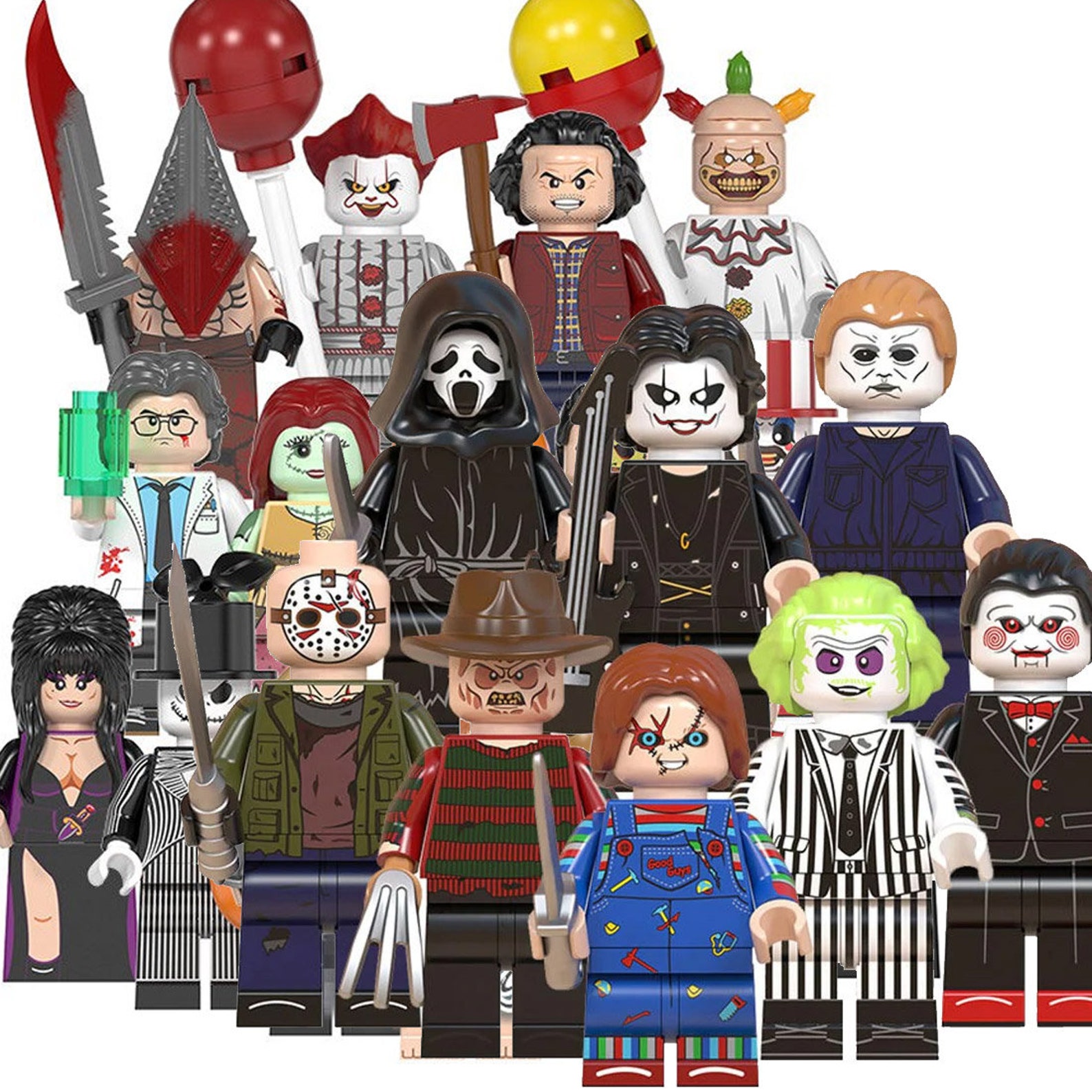 Custom Made Minifigure Horror Scary Movie Figure Halloween - Etsy