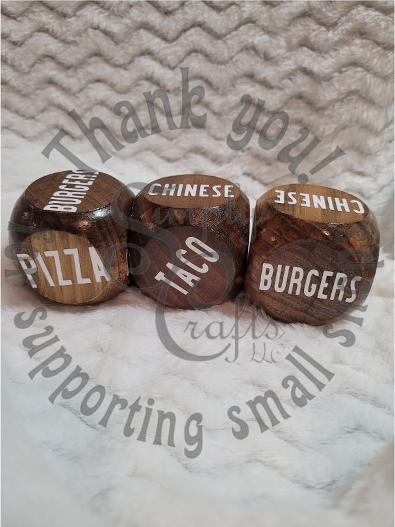 Dinner Decision Dice , 2 Inches - Etsy