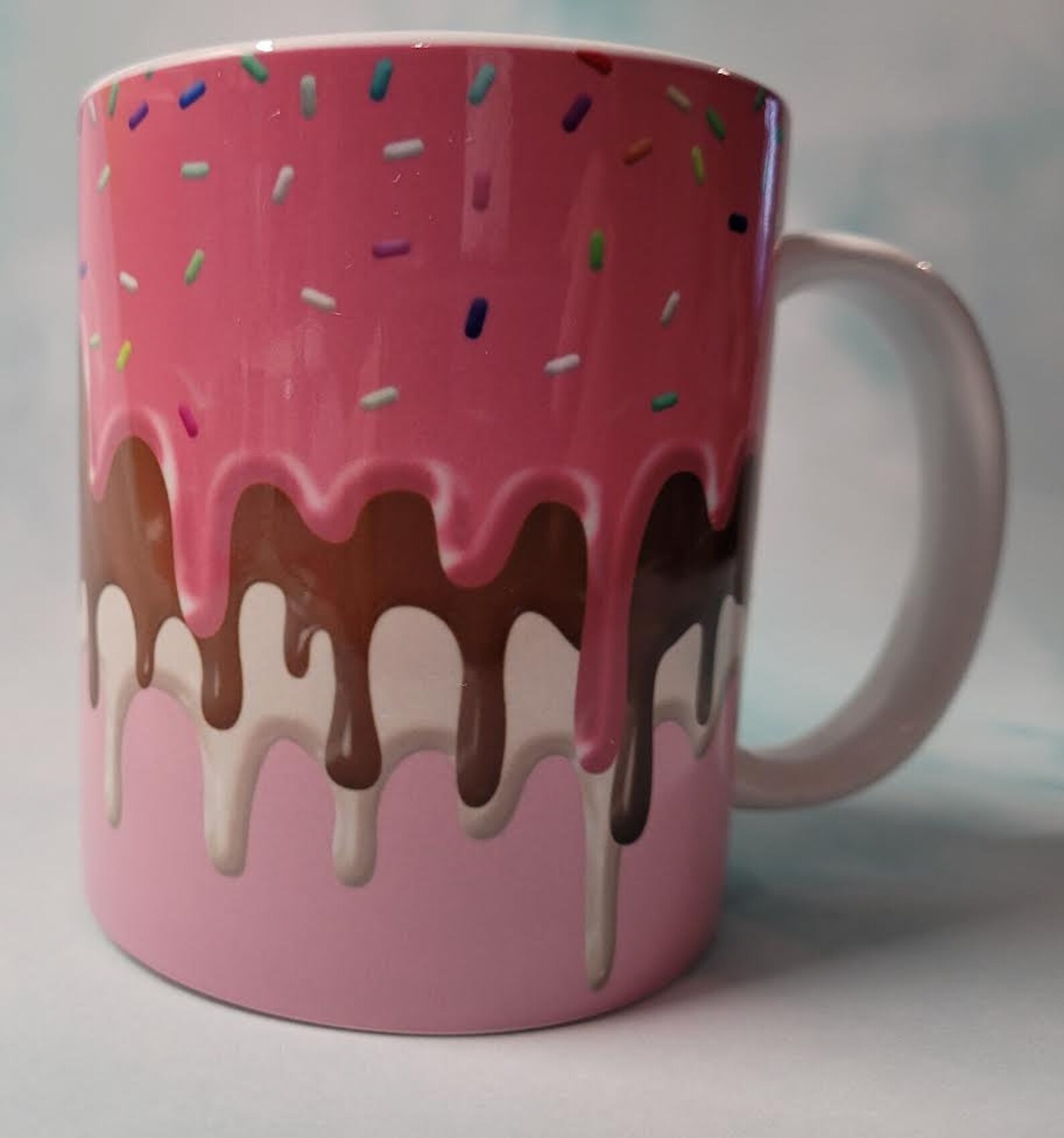 Ice Cream Drip Mug, 12 Ounce Coffee Cup - Etsy