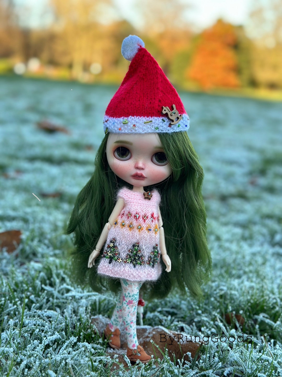Christmas Outfit Set a Pair Shoes for Blythe Doll - Etsy