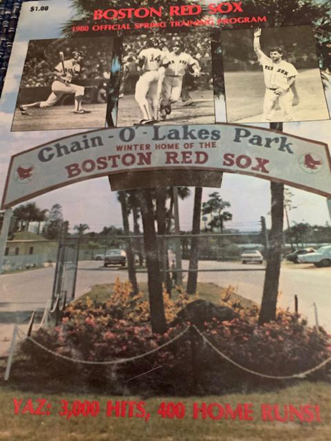 Boston Red Sox 1980 Official Spring Training Program at Chain O Links ...