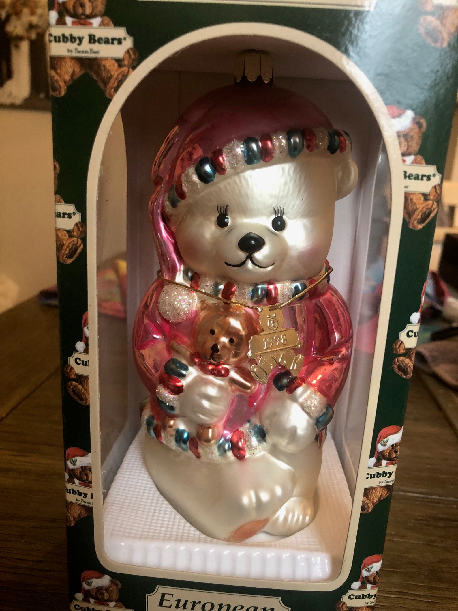 Santa's Best Cubby Bear Ornament - Etsy