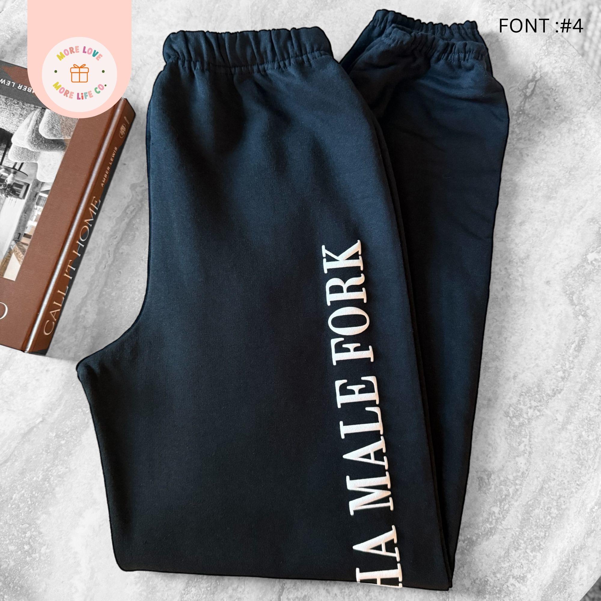 Custom Puff Sweatpants Matching Sorority Joggers Team Spirit Pants ...
