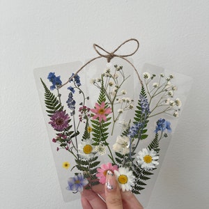 Surprise Pressed Flower Bookmark Set Bookmark for Women Bookmark Set ...