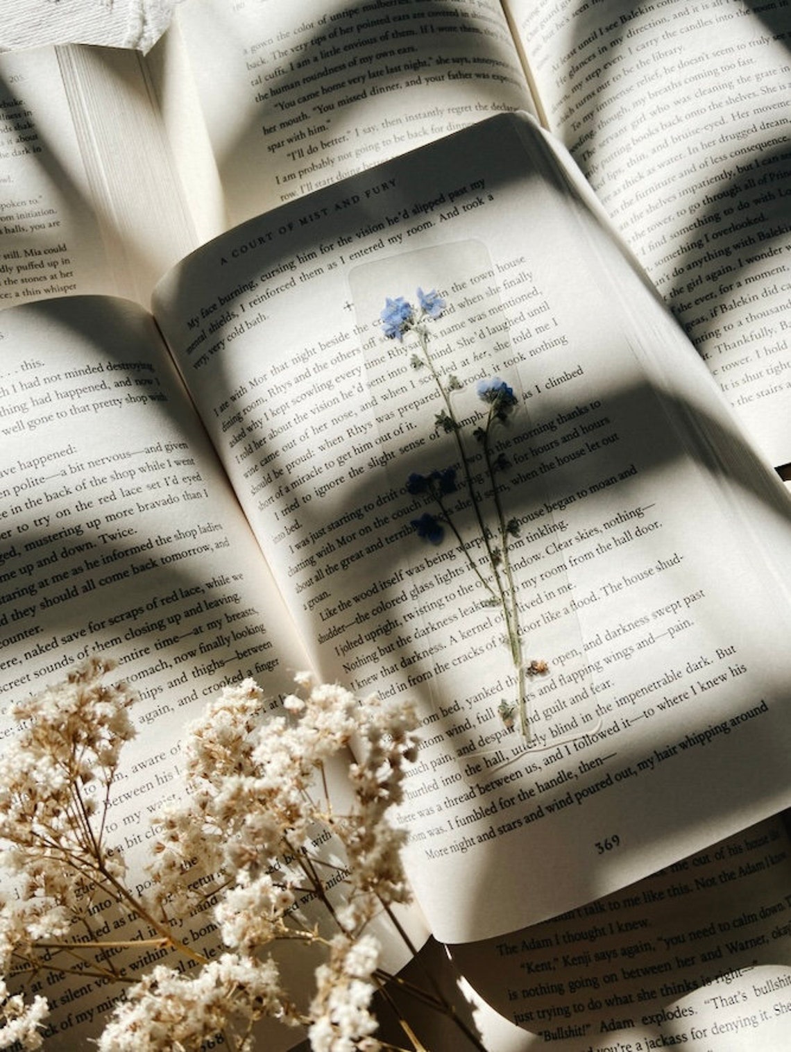 Forget Me Not Bookmark Real Dried Flowers Gift for Reader - Etsy