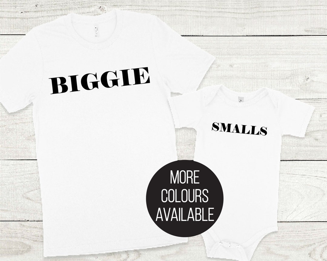 Biggie Smalls Father Son Matching Shirts, Matching Dad and Baby ...
