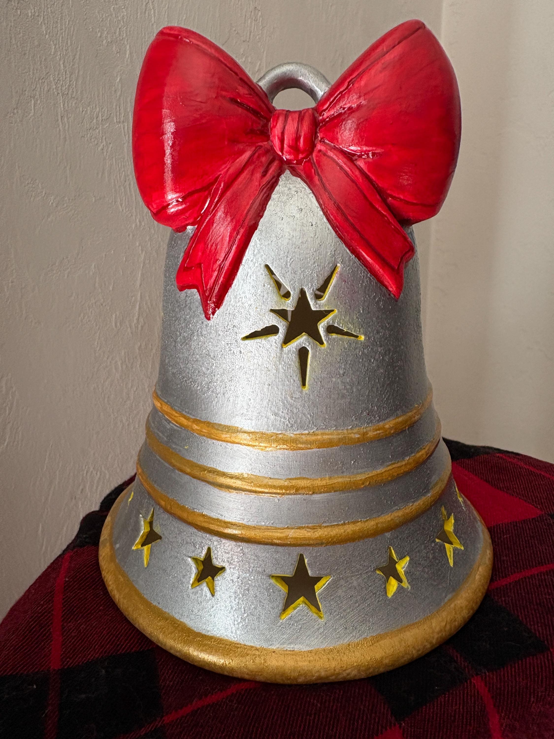 Lighted Holiday Bell - Etsy