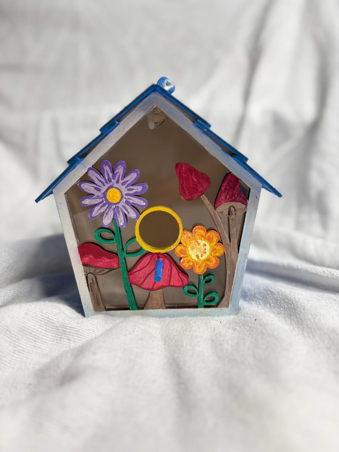 Blue Transparent Birdhouse - Etsy
