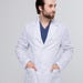 Men's Medical Blazer - Modern Doctor Jacket, Embroidered Cotton Blend ...