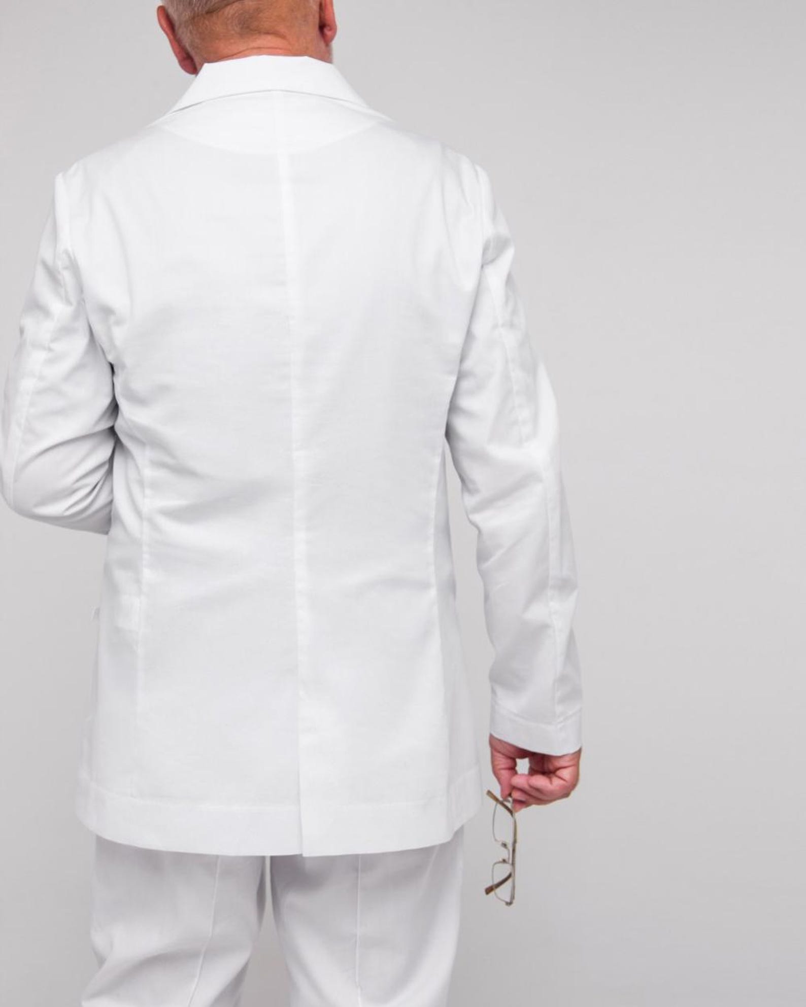 Men's Medical Blazer - Modern Doctor Jacket, Embroidered Cotton Blend ...