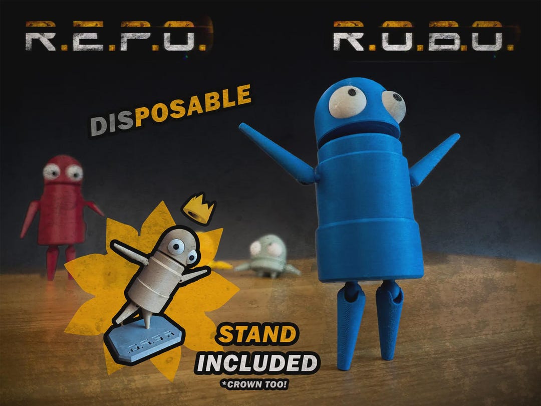 R.E.P.O Semibot Figure - Poseable 3D Printed - Custom Colors - 2 ...