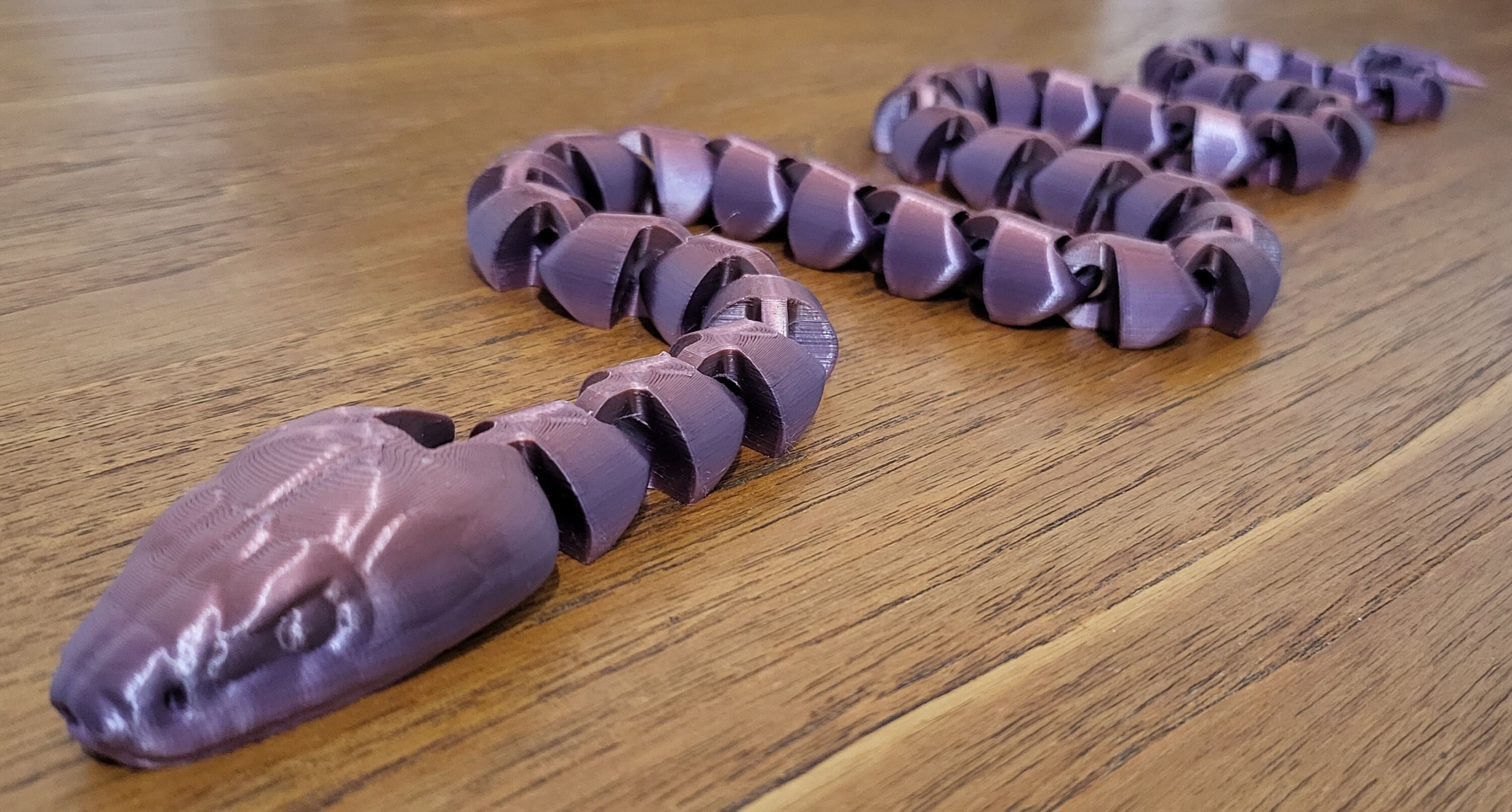 Articulated Snake Model Fidget Toy Wiggly - Etsy