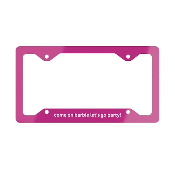 Barbie License Plate - Etsy