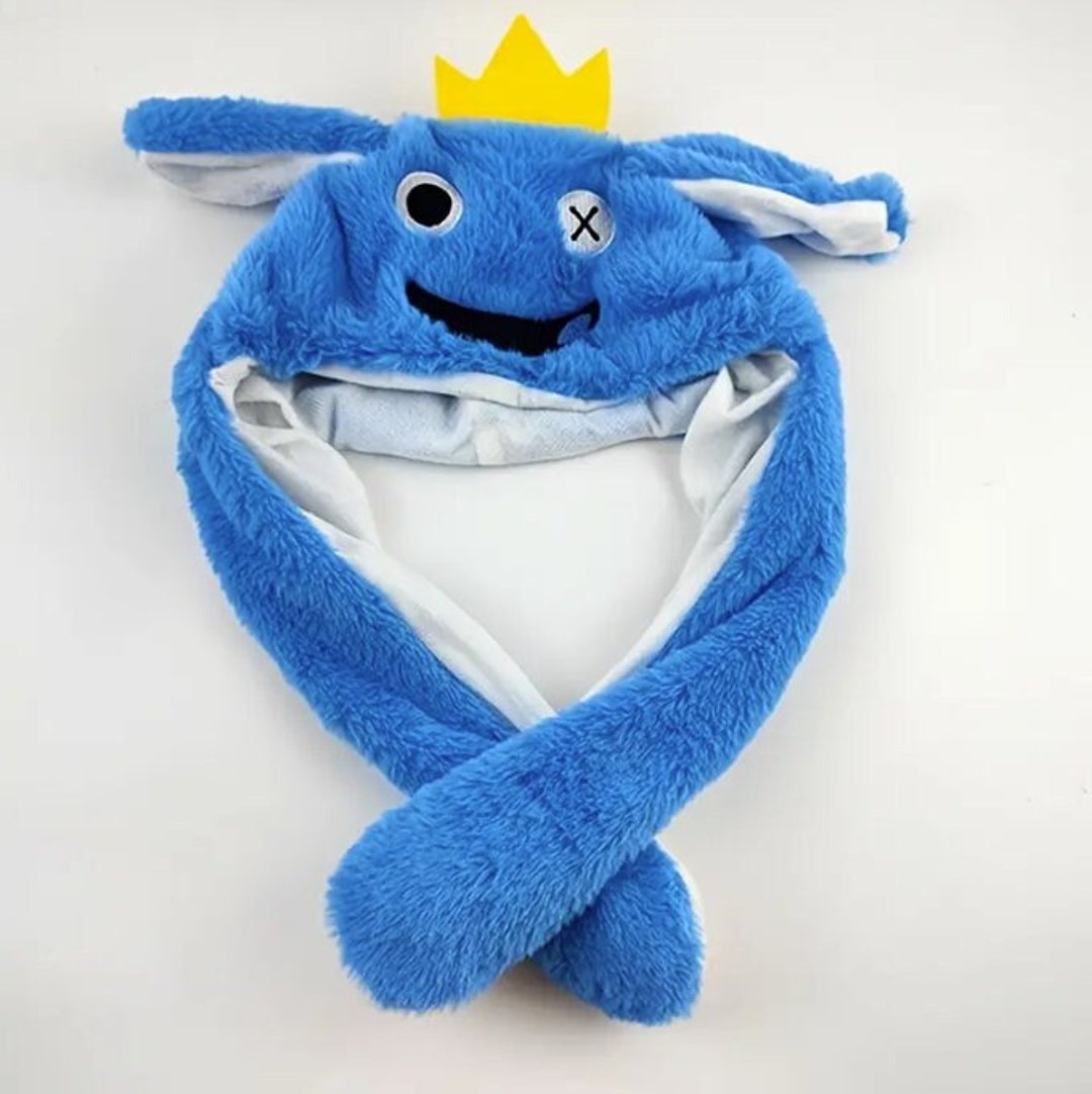 Roblox Rainbow Friends Fur Plush Hat Moveable Ears Glows in - Etsy UK