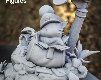 Mail Delivery Moogle 3D Printed Figure Resin - Etsy