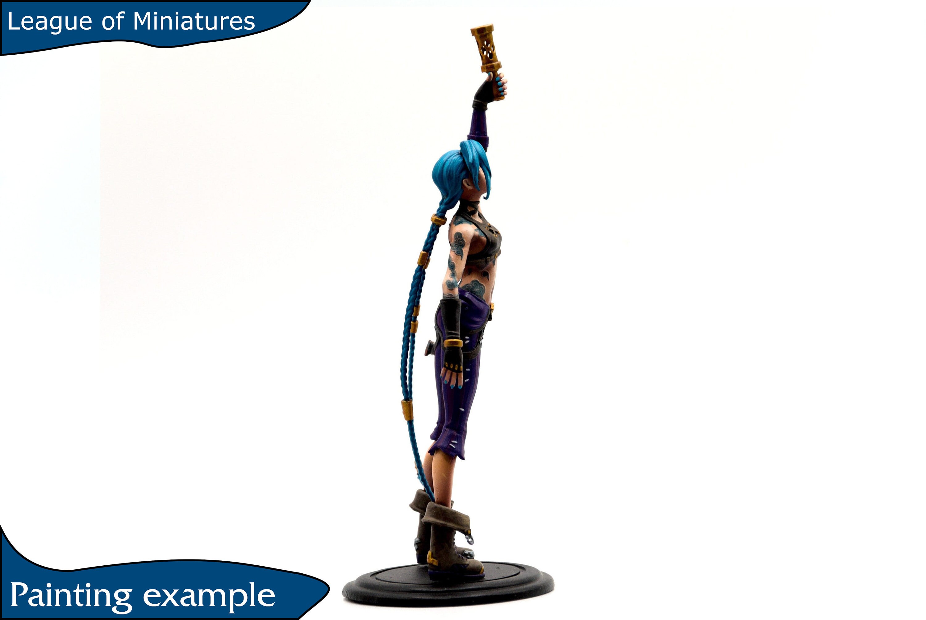 Jinx With Flare 3D Printed Miniature Fan Art Arcane League - Etsy UK